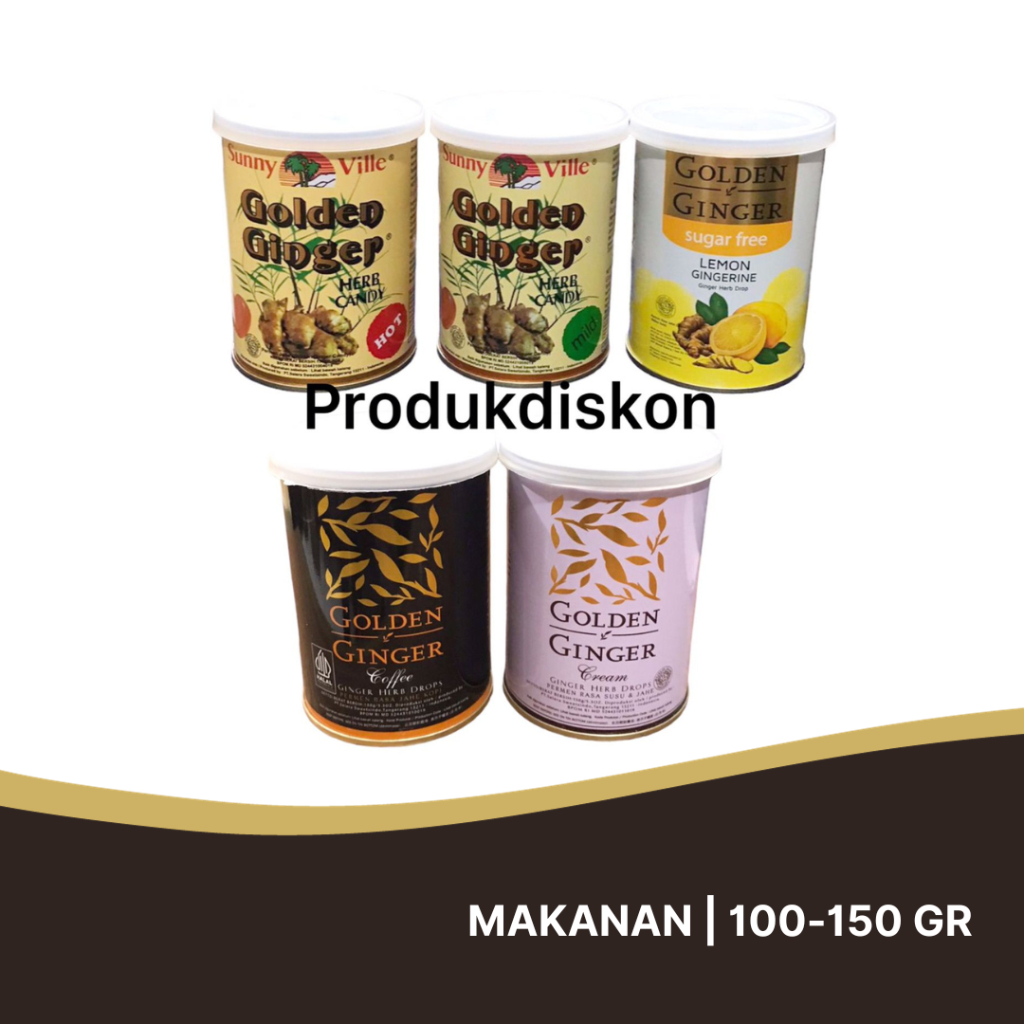 Jual GOLDEN GINGER Permen Jahe 100 - 150gr Makanan | Shopee Indonesia