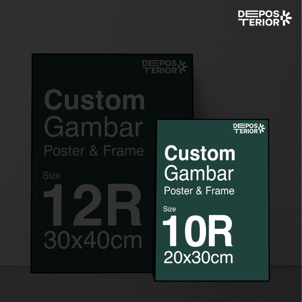 Jual Poster Frame Custom Gambar 10R 20x30cm / 12R 30x40cm | Shopee Indonesia