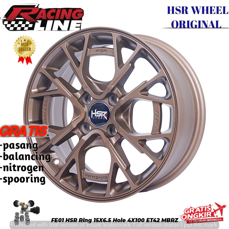 Jual Velg Mobil Racing Hsr FE01 Ring 15 Untuk Ayla Calya Agya Sigra Yaris Vios Lancer Starlet ...