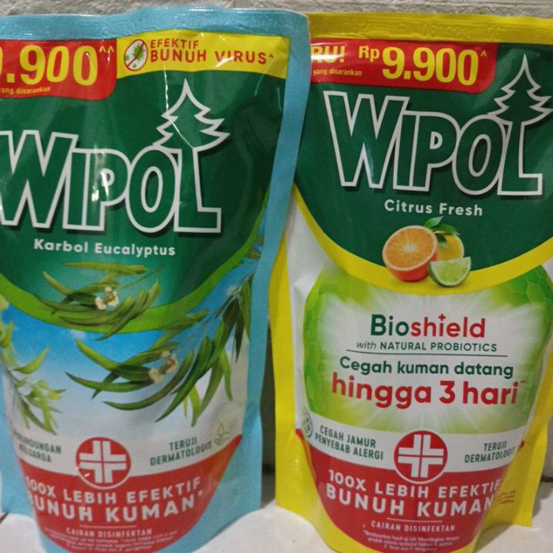 Jual WIPOL KARBOL CAIRAN DISINFEKTAN 450 ML | Shopee Indonesia
