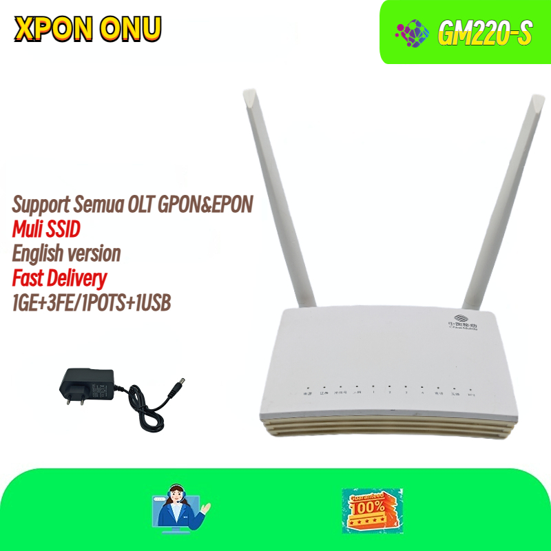 Jual GM220-S Echolife XPON EPON GPON ONU 1GE 3FE Bekas | Shopee Indonesia