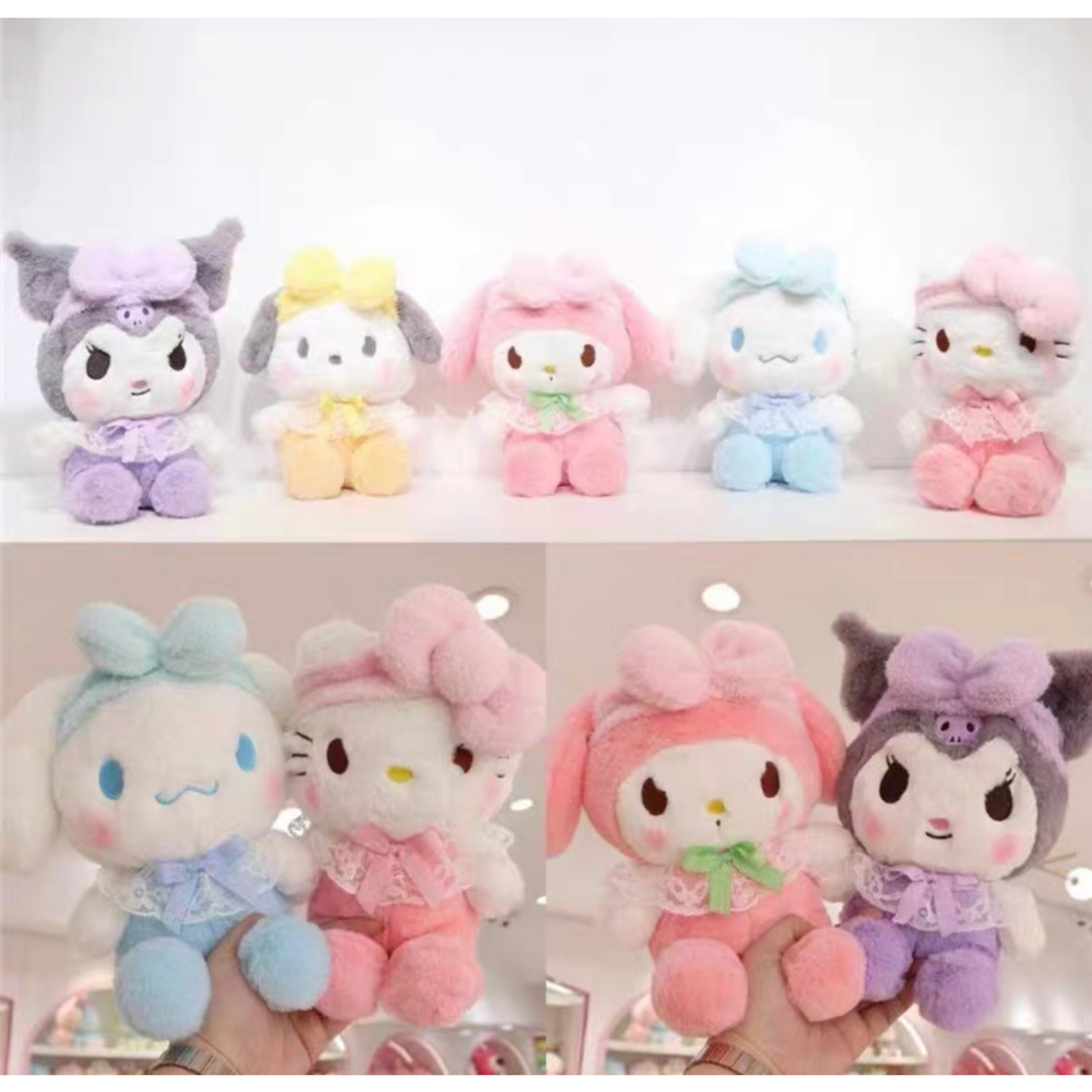 Jual Mainan Boneka Cinnamoroll Kuromi Melody Hello Kitty Pochacco Dog ...