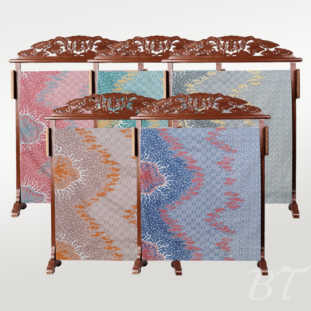 Jual BATIK TRUSMI Bahan Kain Batik Campur Motif Kombinasi Mega Mendung ...