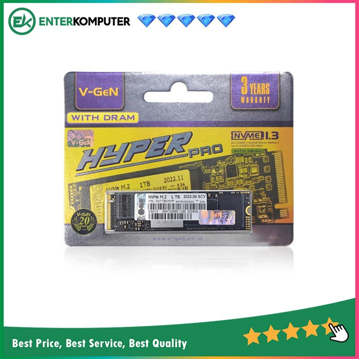 Jual V-Gen SSD M.2 NVMe PCIe Gen3 x4 1TB - Hyper PRO Series / SSD M.2 ...