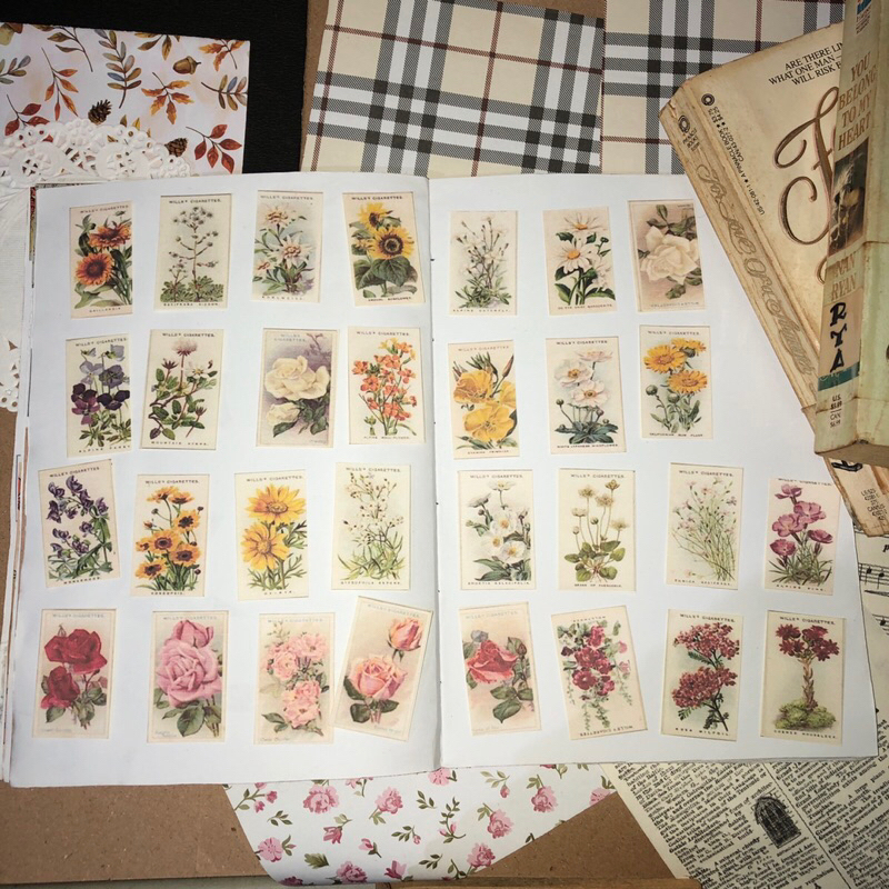 Jual Flower Pict Vintage Old Stiker 56pcs #(049) | Shopee Indonesia