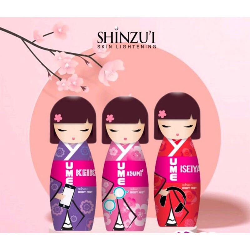 Jual Ume Body Mist Keiko, Parfume Ume Body Mist, Shinzui Ume Bodymist ...