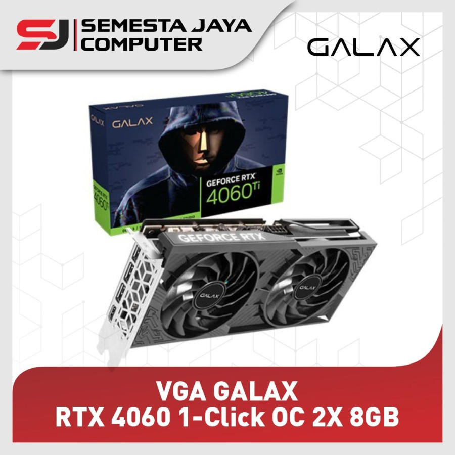Jual VGA GALAX RTX 4060 1-Click OC 2X 8GB VGA RTX4060 8GB GDDR6 | Shopee Indonesia