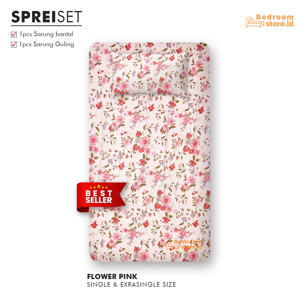 Jual SPREI SET NO.3 (120X200) SUDUT KARET | Shopee Indonesia