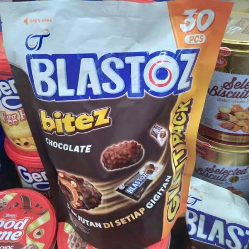Jual Blastoz Bitez Chocolate Kemasan Pouch isi 30Pcs (80Gram ) | Shopee ...