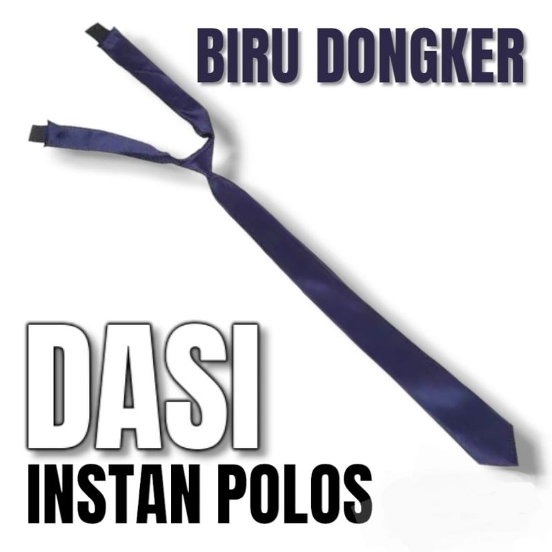 Jual Dasi Biru Dongker Formal Polos Pria Instan | Shopee Indonesia
