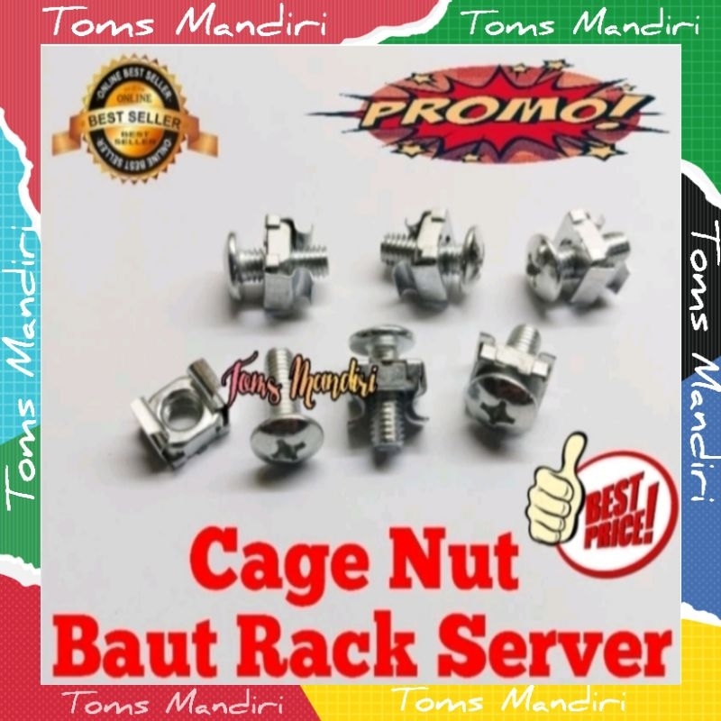 Jual Cage Nut Mur Baut Rack Server Stainless Steel Atau Lapis Galvanis ...