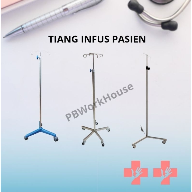 Jual Tiang Infus Roda Standar Rumah Sakit - Tiang Infus Stainlees ...