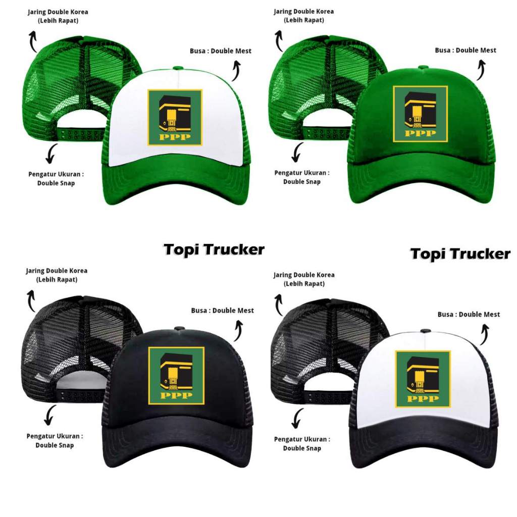 Jual Topi PPP Partai Persatuan Pembangunan Custom Partai | Shopee Indonesia