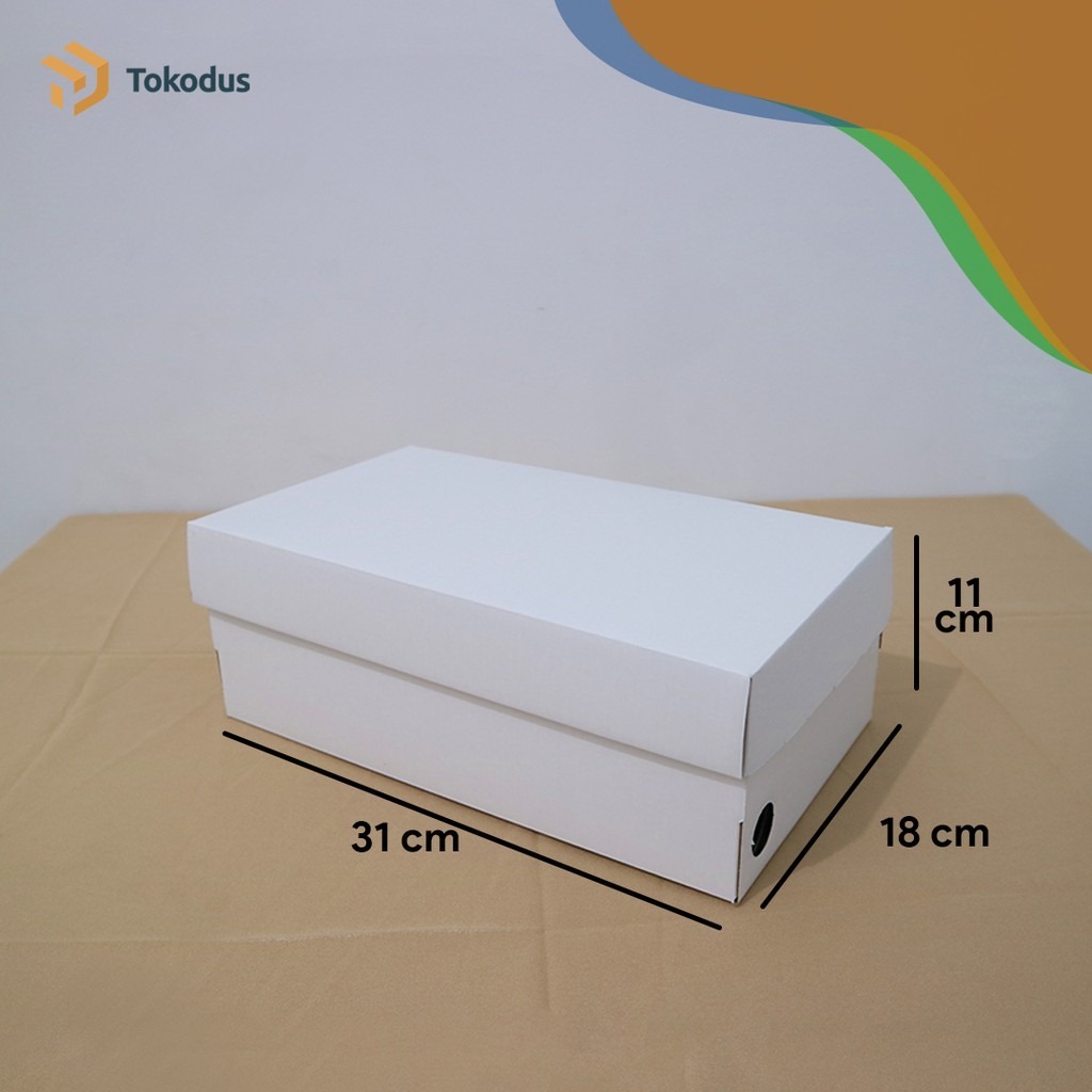Jual Kardus Box Sepatu 31x18x11 cm Dus Sepatu Tutup Sambung/Box Die Cut ...