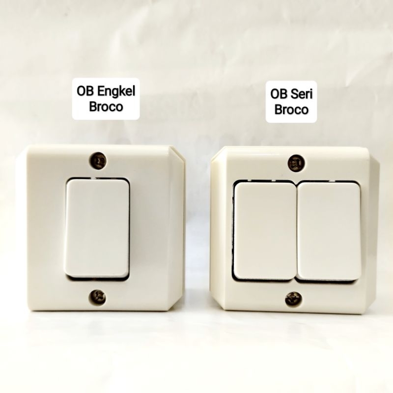 Jual Saklar Lampu Broco/Saklar Tembok Broco/Saklar Engkel 1/Saklar Seri ...