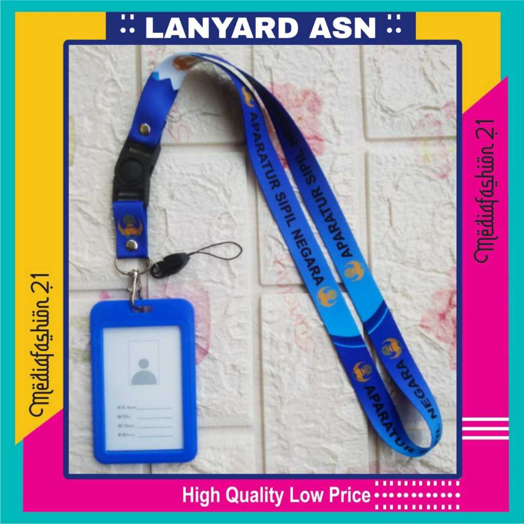 Jual Lanyard Tali Gantungan ID Card ASN (APARATUR SIPIL NEGARA) Free ...