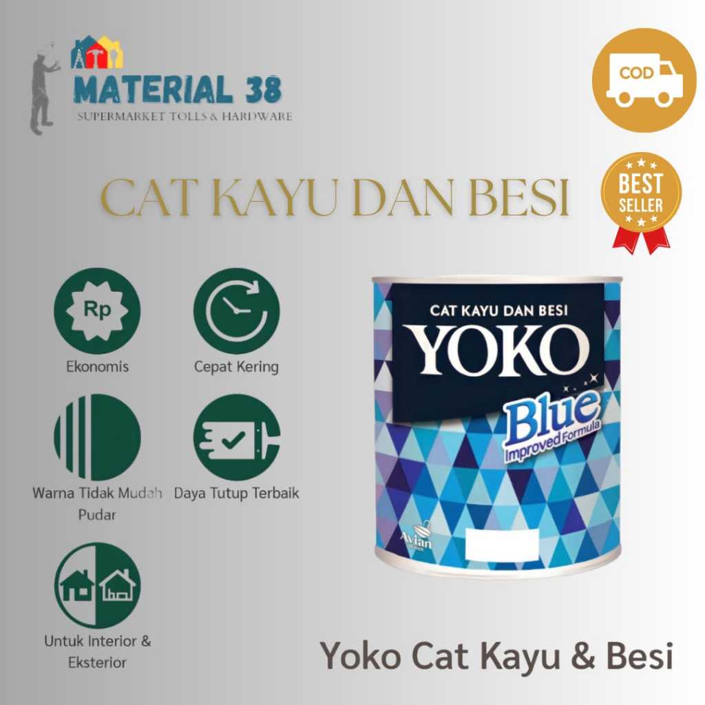 Jual Cat Kayu dan Besi YOKO AVIAN BRANDS/CAT MINYAK 0,7 LITER | Shopee ...