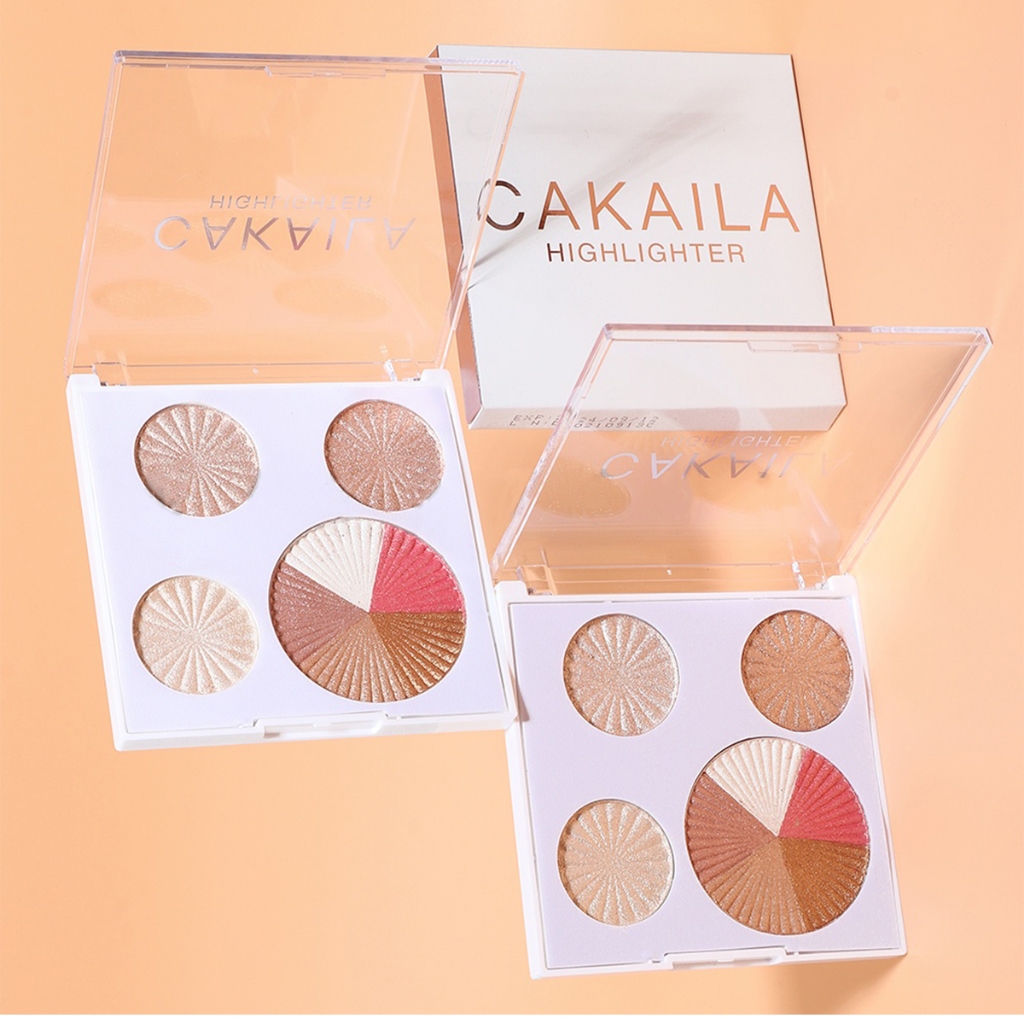 Jual CAKAILA 8 Colors Warna Highlighter Shimmer Bronzer Kontur Palet ...