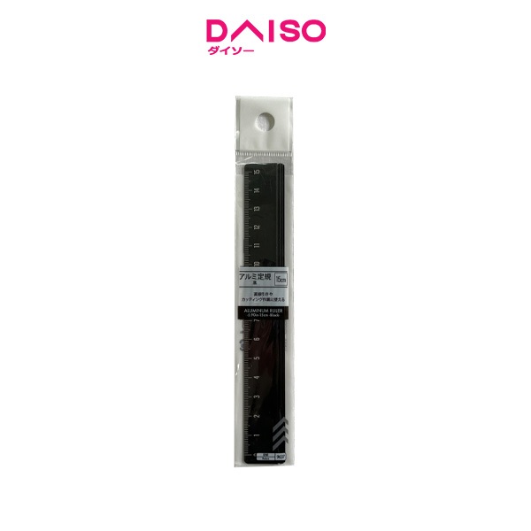 Jual Daiso Aluminum ruler-5.90in-15cm-Black- | Shopee Indonesia