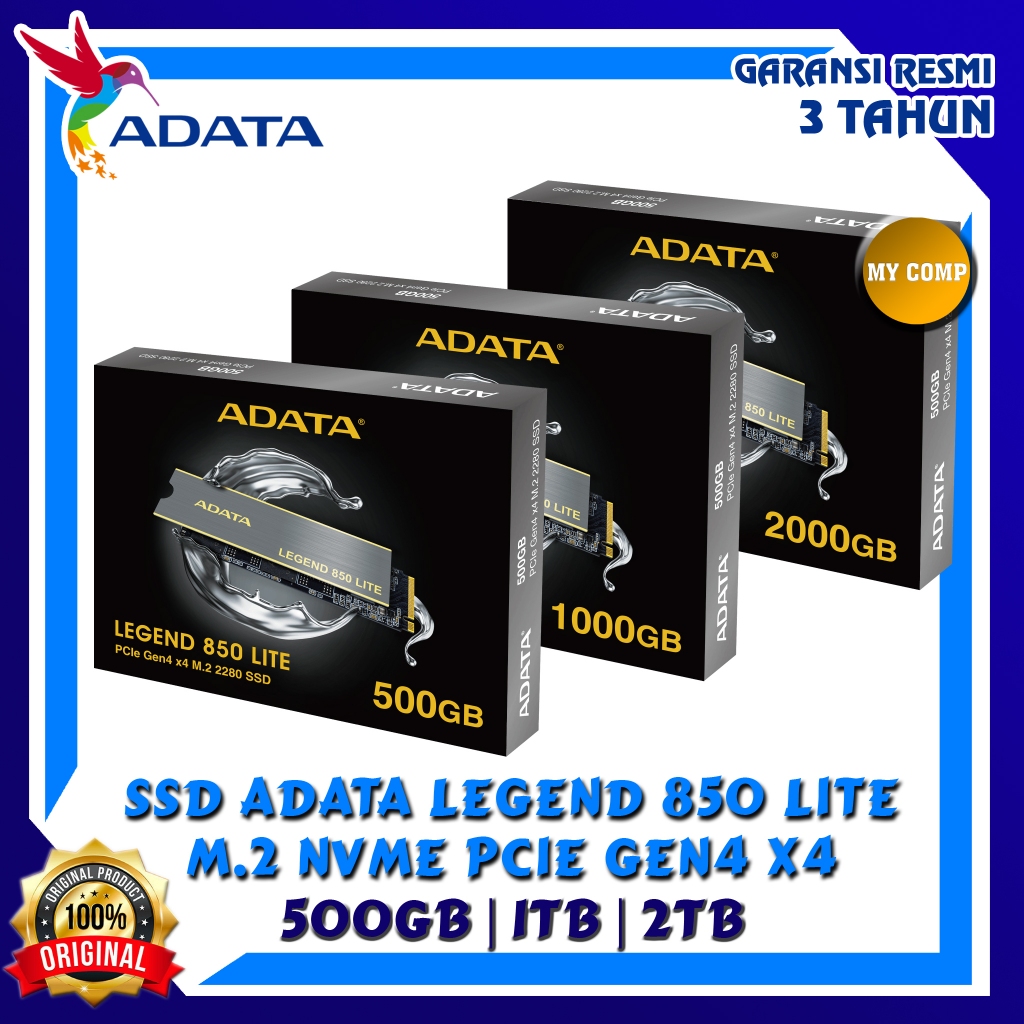 Jual SSD M2 M.2 NVME Gen4 x4 Adata Legend 850 Lite 500GB 1TB 2TB | Shopee Indonesia