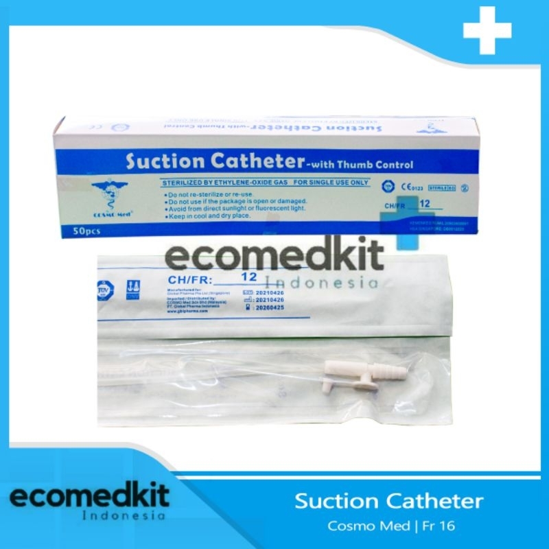 Jual Selang Suction Catheter With Thumb Control CosmoMed | Shopee Indonesia