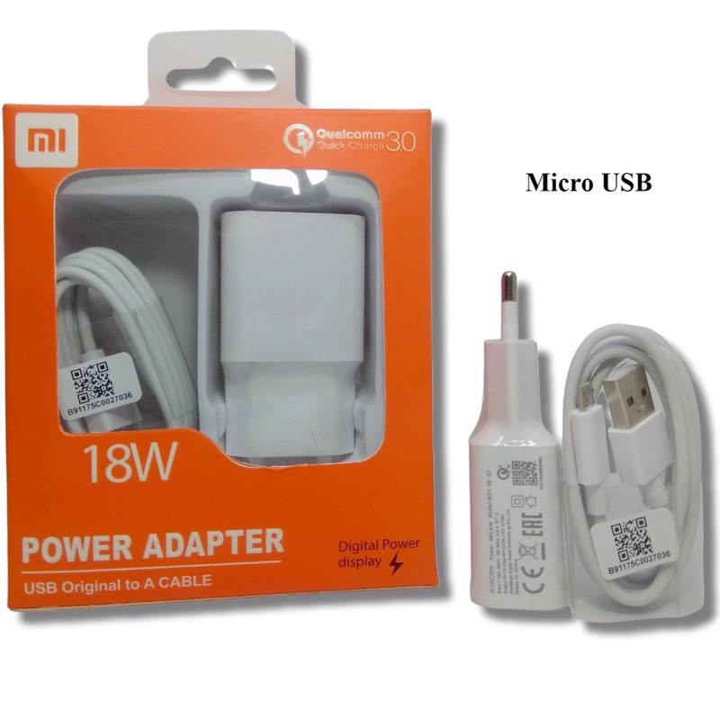 Jual Charger Micro USB Xiao mi Redmi Note 4 4X 5A 5 Plus 6A 6 Pro 7 7A ...