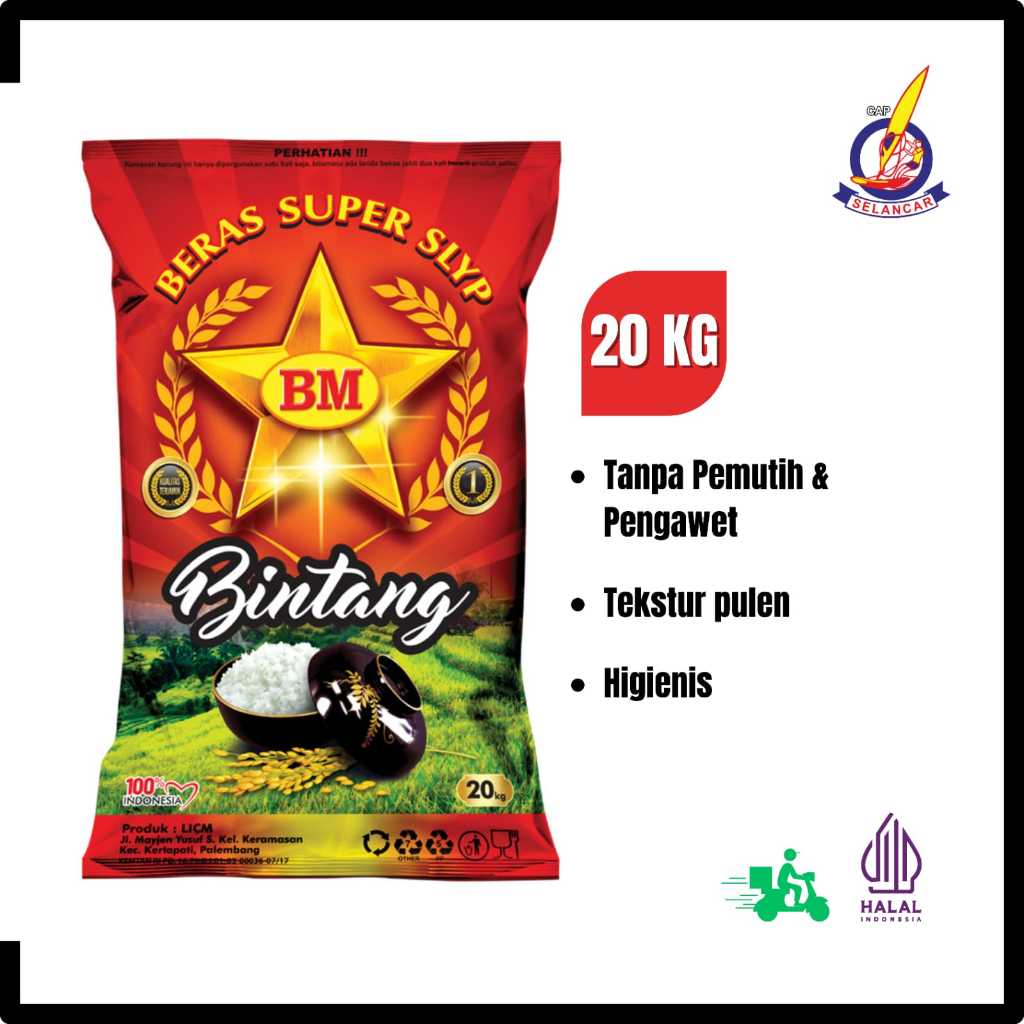Jual BINTANG Beras - 20Kg | Shopee Indonesia