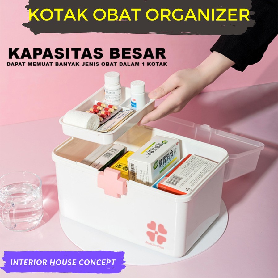 Jual Kotak Obat P3K Wadah Tempat Obat Pertolongan Pertama Kotak Obat ...