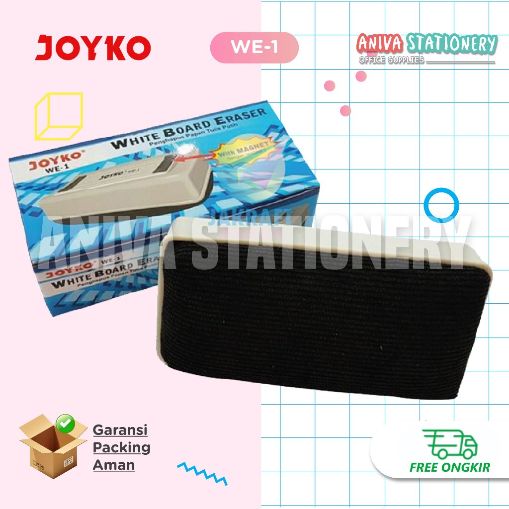 Jual JOYKO WE-1 WHITEBOARD ERASER MAGNETIC PENGHAPUS PAPAN TULIS MAGNET | Shopee Indonesia