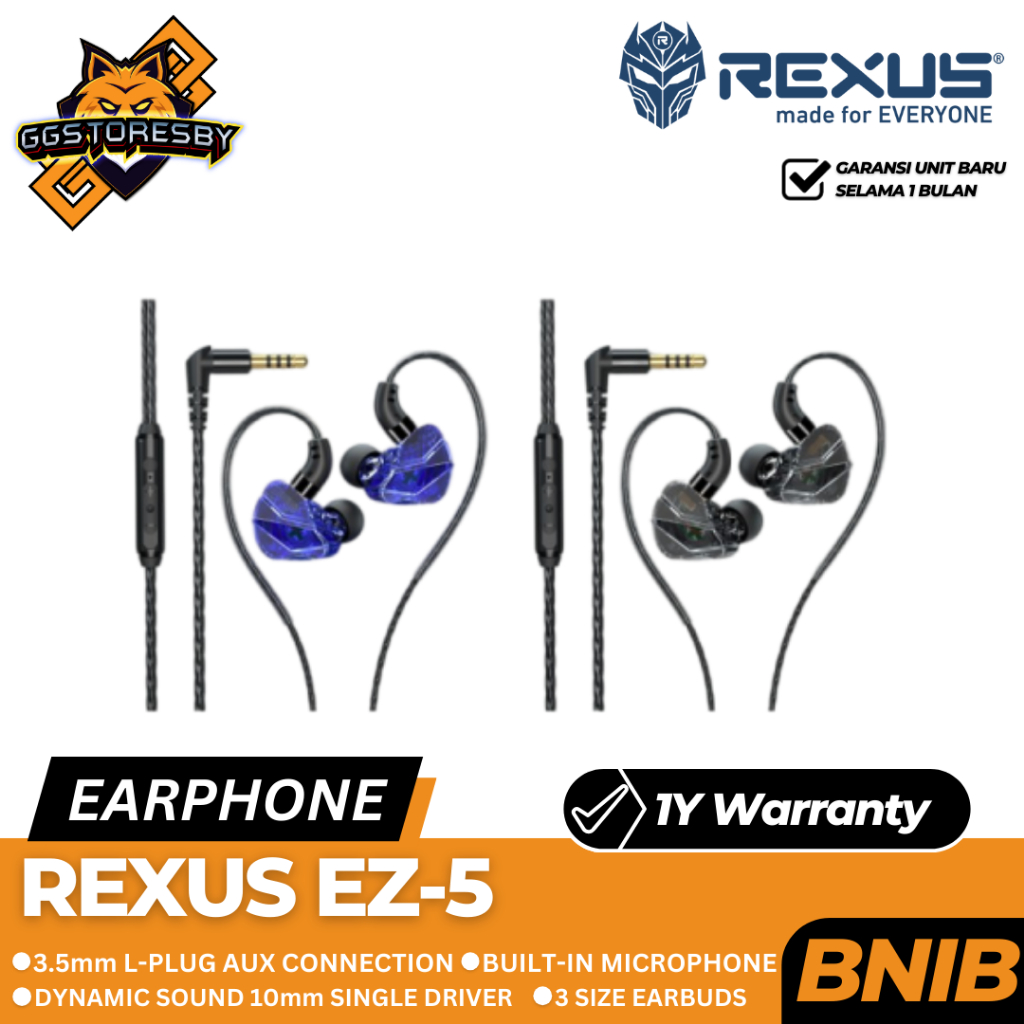 Jual Rexus Ez5 Gaming Earphone | Shopee Indonesia
