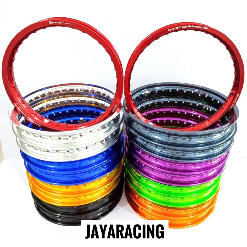 Jual Velg Velak Scarlet ring 14 215 185 ungu biru merah gold silver ...