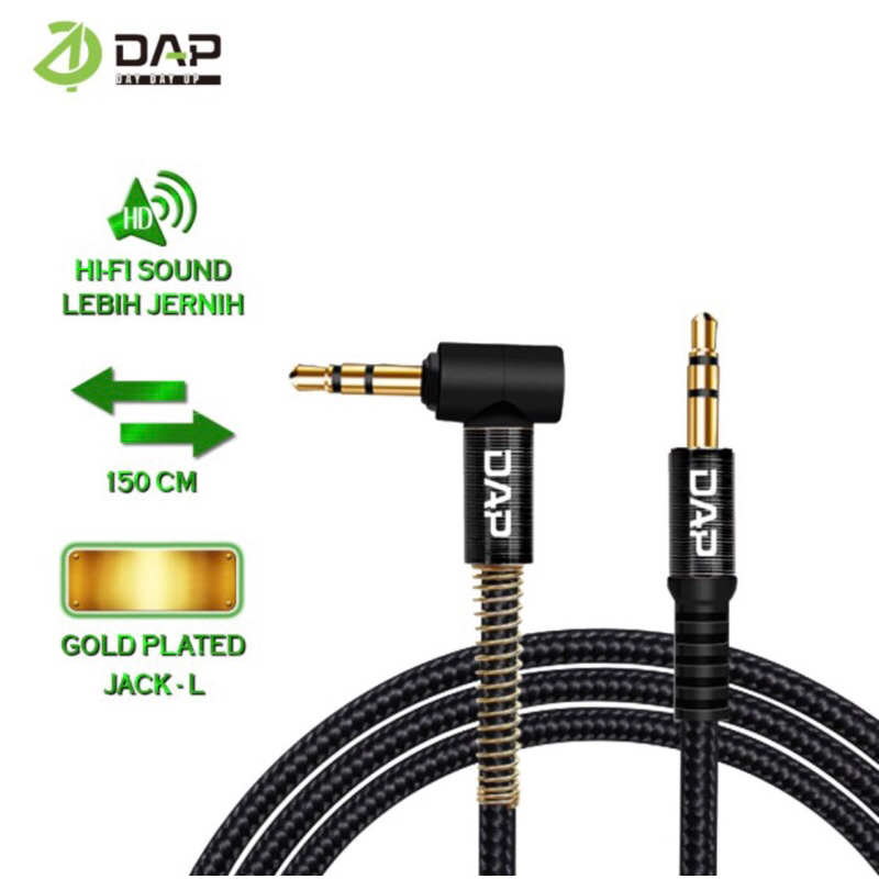 Jual DAP AU03 KABEL AUX 3.5mm 1in1 MODEL GAMING L | Shopee Indonesia
