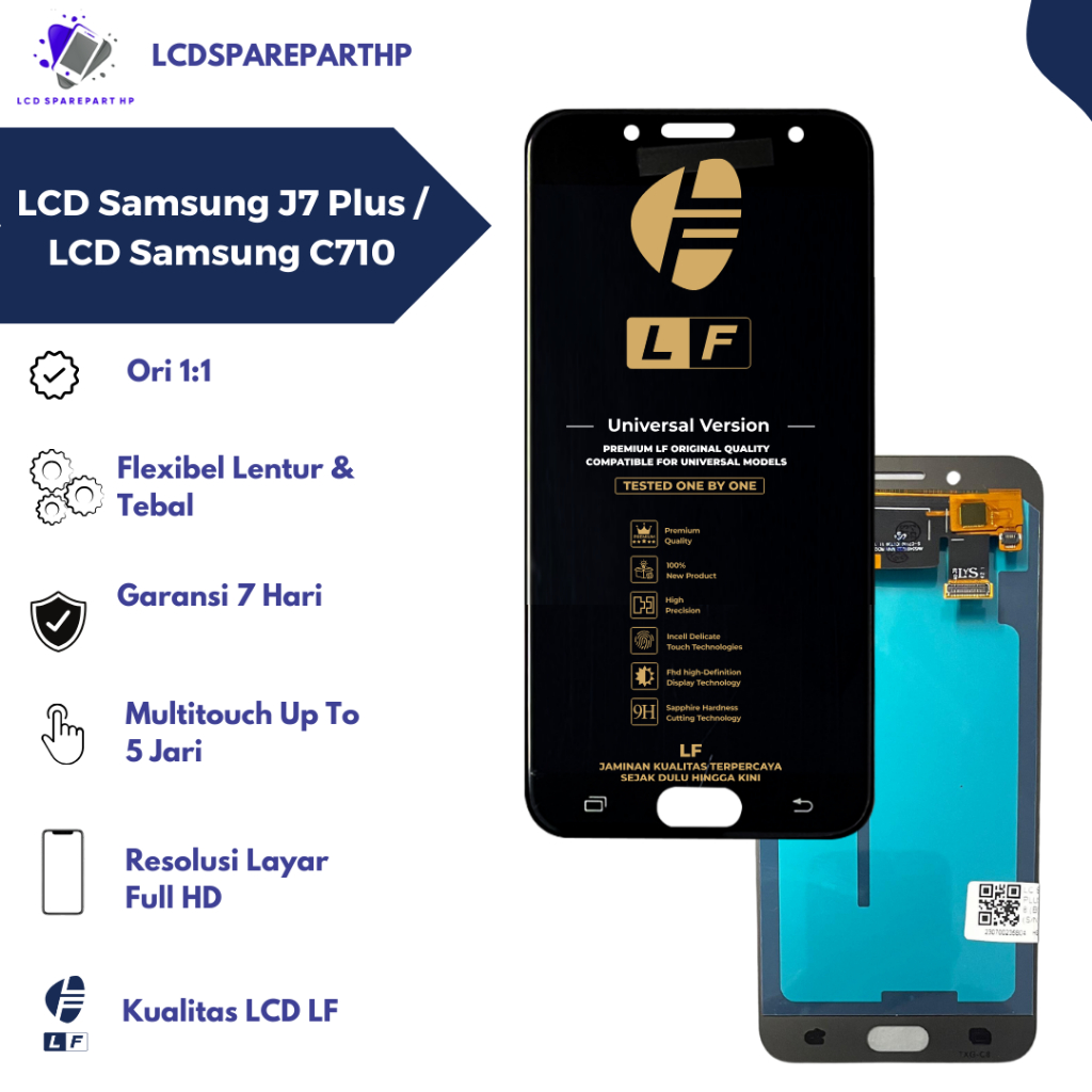 Jual LCD Samsung J7 Plus / C710 / C8 Fullset Touchscreen | Shopee Indonesia