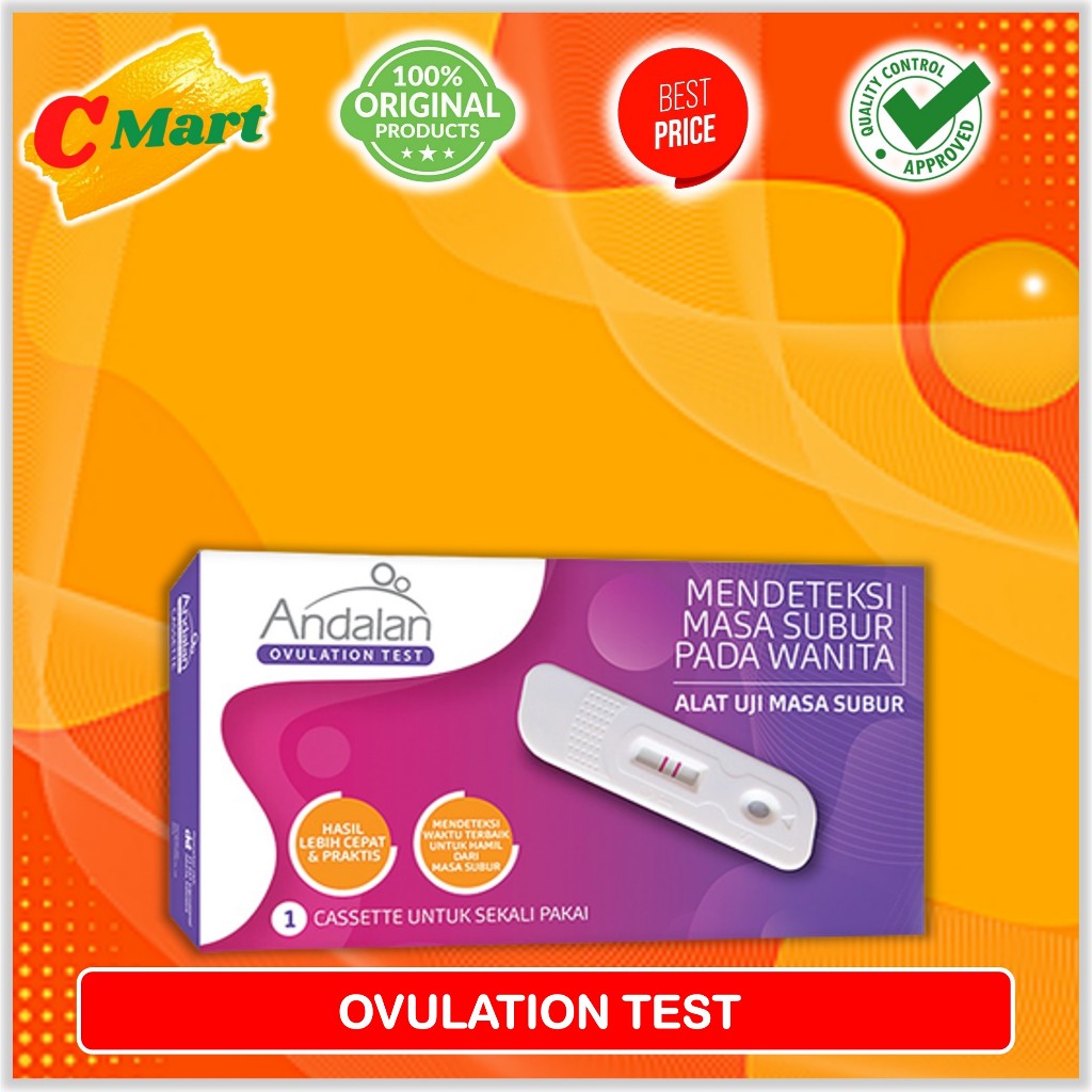Jual Andalan Ovulation Test Kit Isi 1 Pcs - Alat Tes Kesuburan - CMart ...