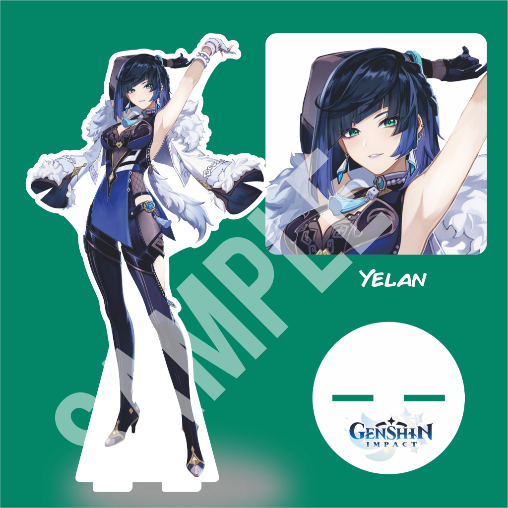 Jual GI LIYUE Akrilik Standee Aether Beidou Chongyun Ganyu Hutao Keqing ...