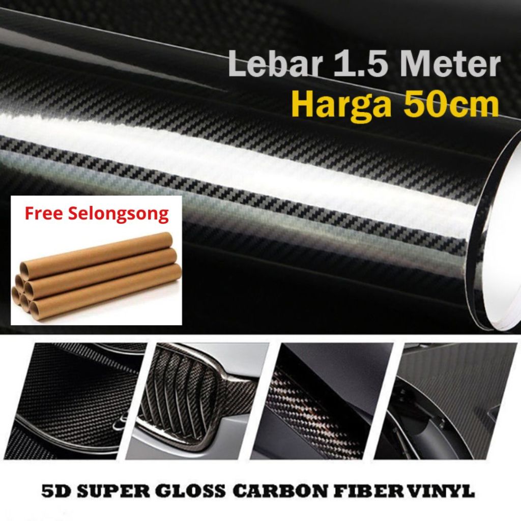 Jual Sticker Decal Mobil Stiker Skotlet Karbon 5D 6D 9D Carbon Fiber 7D ...