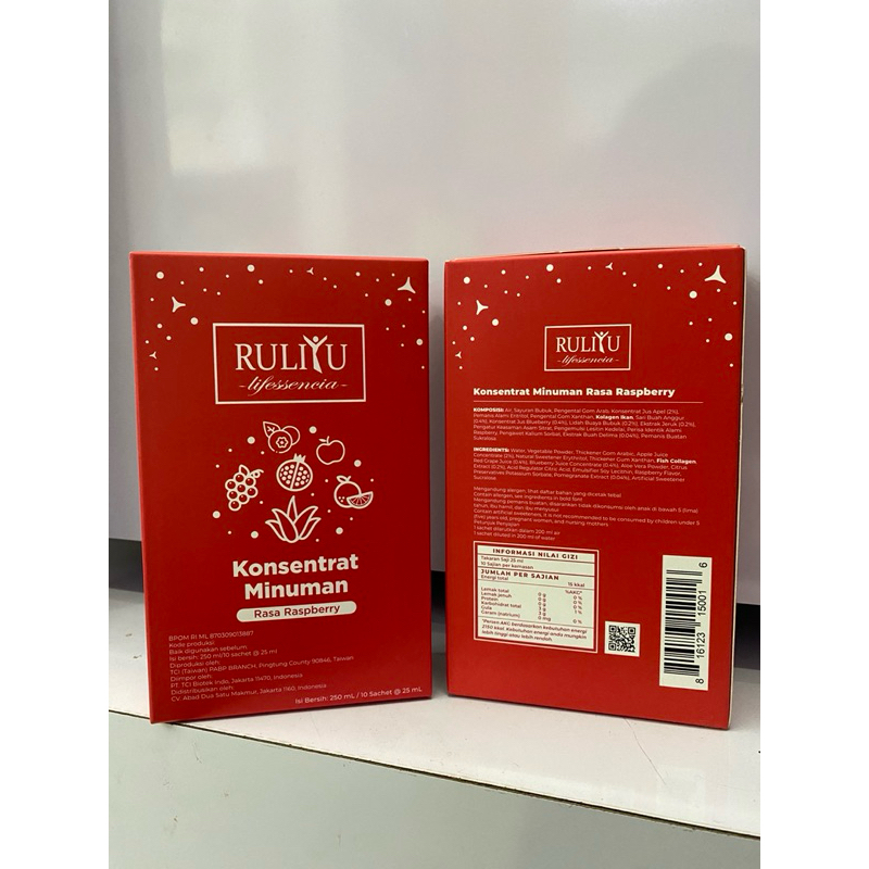 Jual RULIYU KONSENTRAT RASPBERRY READY‼️ORIGINAL 100% minuman collagen ...