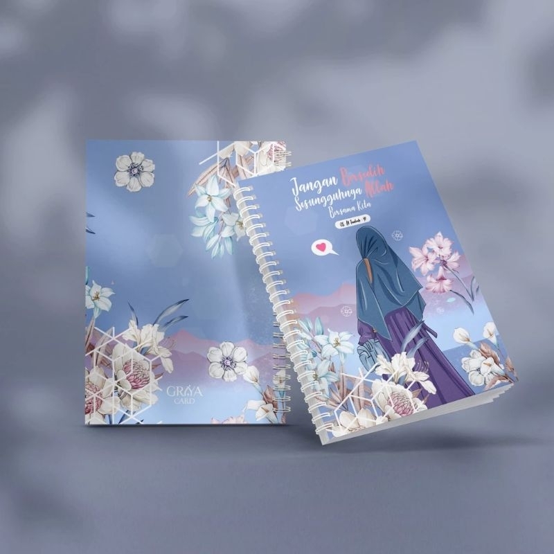 Jual Notebook A6 Buku Catatan Muslimah Buku Tulis Spiral | Shopee Indonesia