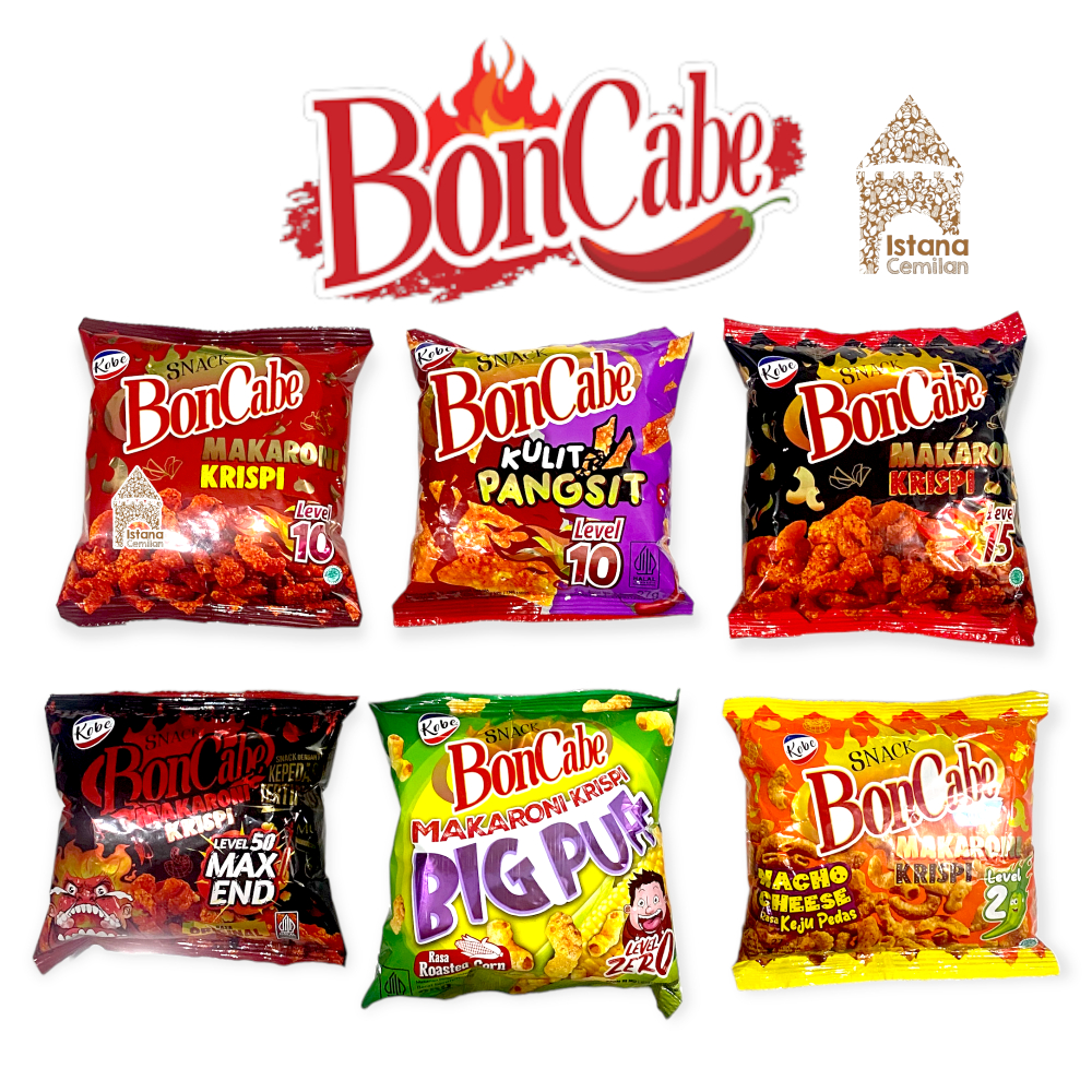 Jual Bon Cabe Snack Makaroni Krispi / Kulit Pangsit Lv 10 | Kobe ...