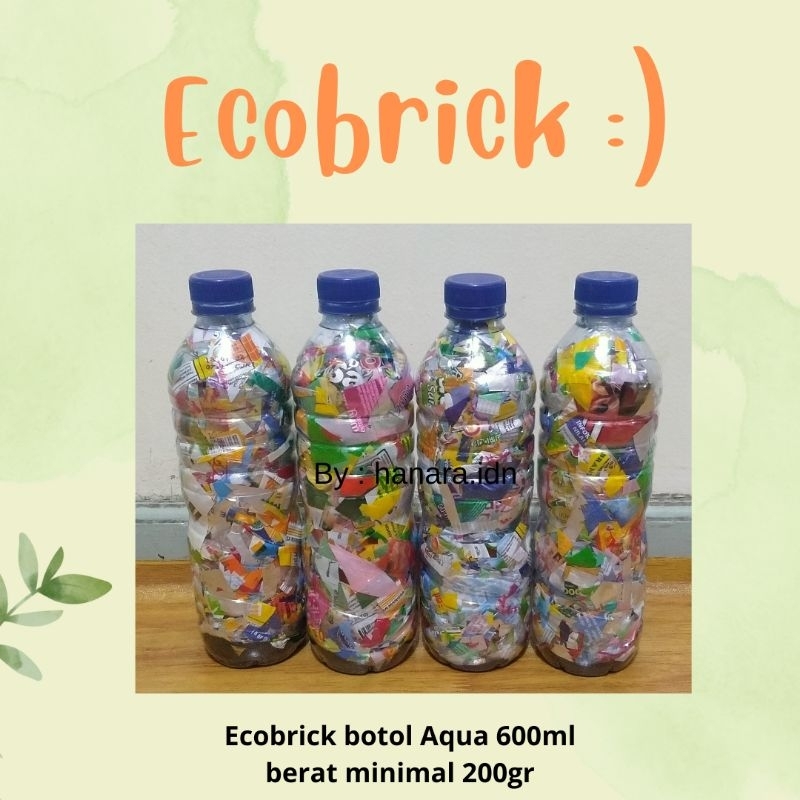 Jual Ecobrick Botol Aqua 600ml/1.500ml | Shopee Indonesia