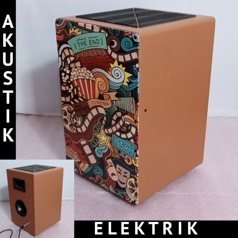 Jual cajon akustik elektrik kahon motif kahon duduk premium drum box ...
