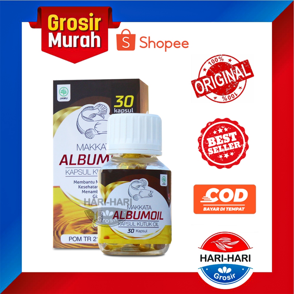 Jual MAKKATA ALBUMOIL Minyak Ikan Gabus Original Kapsul Ikan Gabus Pasca Operasi Caesar | Shopee ...