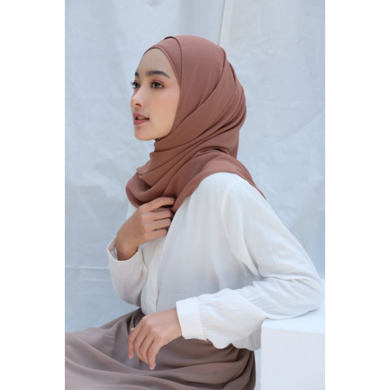 Jual Pashmina baby doll shawl kerudung malay pashmina ceruty | Shopee Indonesia