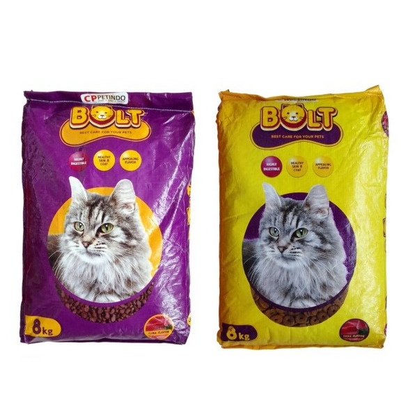 Jual BOLT CAT REPACK ALL VARIAN / MAKANAN KERING KUCING | Shopee Indonesia