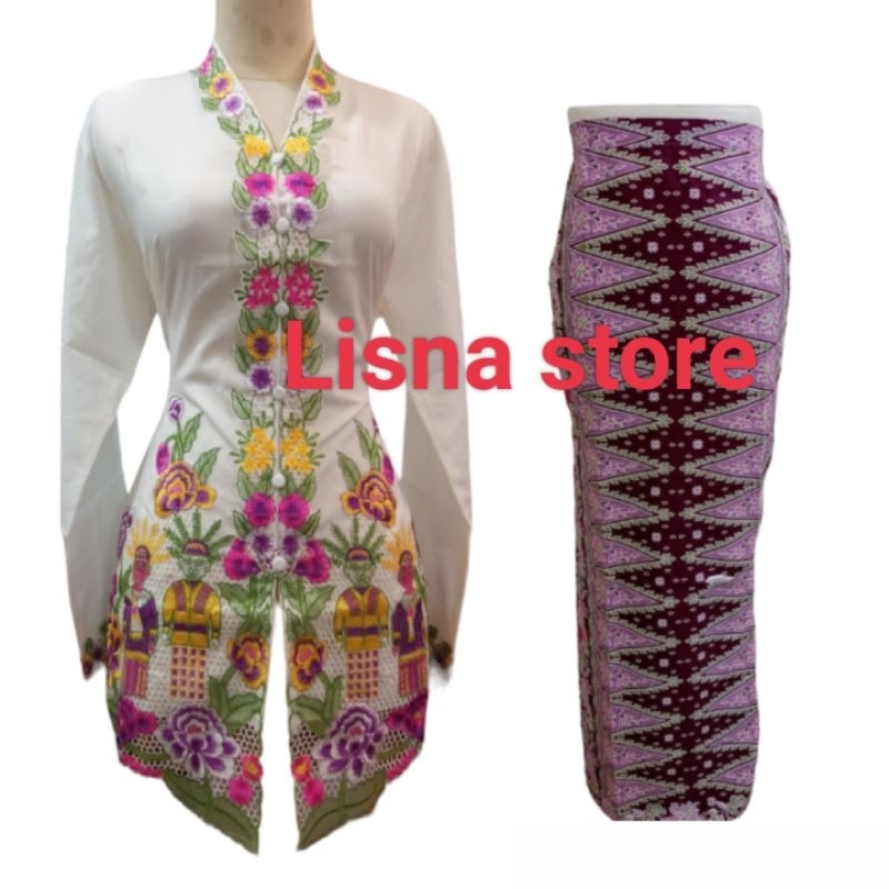 Jual Kebaya Encim Kebaya Encim Motip Bordir Ondel Kebaya Encim Betawi ...