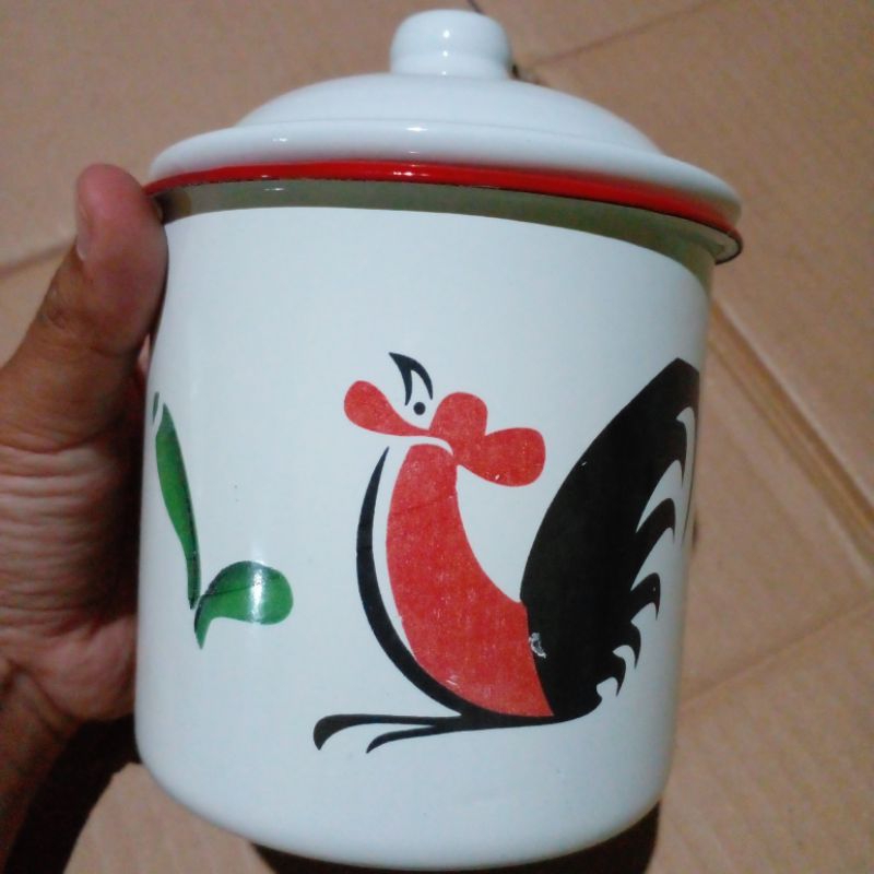 Jual Free bubble MUG AYAM JAGO 8 9 10 Cangkir ayam jago enamel cangkir ...