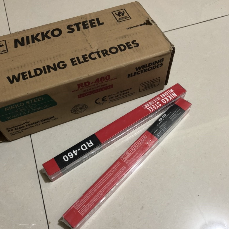 Jual Dijual.. 1 KG KAWAT LAS/PAKAN LAS RD-460 2.6 X 350 MM NIKO STEEL ...