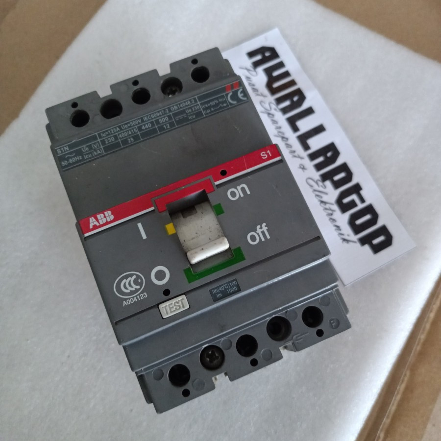 Jual mccb abb 3P 125A 500V 3phase type S1N | Shopee Indonesia