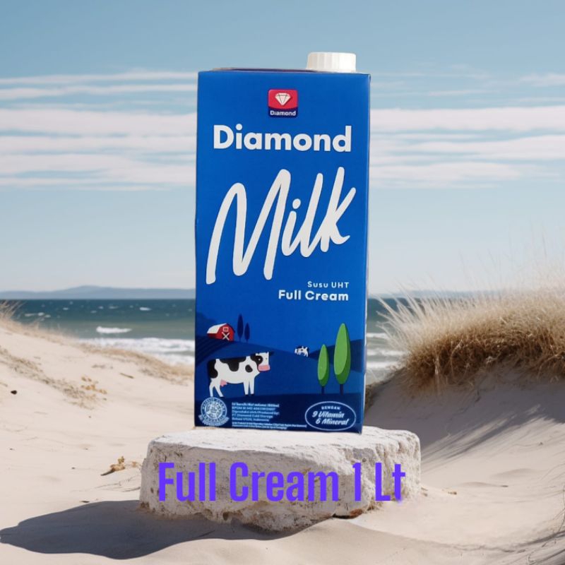 Jual SUSU DIAMOND UHT FULL CREAM / UHT COKLAT / LOW FAT 1 LITER ...