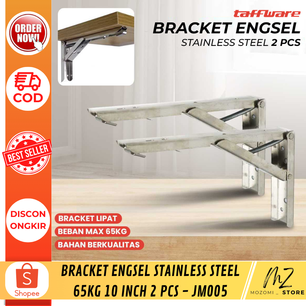 Jual Bracket Engsel Stainless Steel 65kg 10 Inch 2 PCS / engsel siku ...